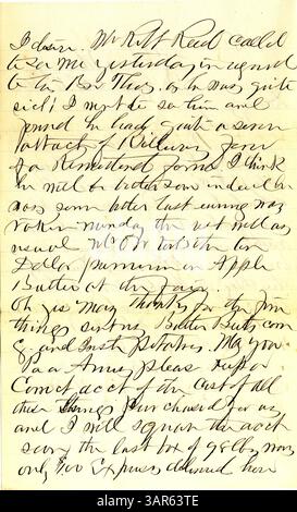 Thomas S. Hawley writes to his family in Olney, Illinois, describing ...