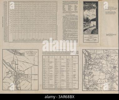 The State Highway Department map highlights Oregon’s main traveled ...