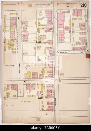 A map from A. Whipple & Co. showing insurance details for St. Louis ...