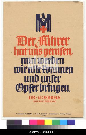 Joseph Goebbels German wartime Minister of Propaganda from the archives ...