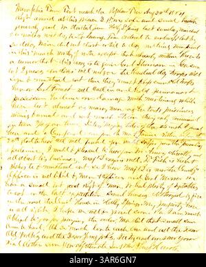 Thomas S. Hawley’s letter from Abbeville, Mississippi, on August 24 ...