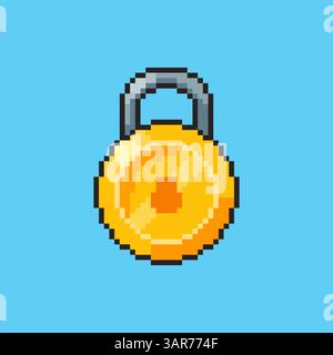 Pixel art Padlock Icon game asset design Stock Vector Image & Art - Alamy