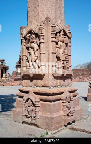 Partial view of the Shiv Mandir and Mahanal Mandir Complex, Menal ...
