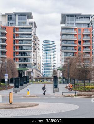 London, England, UK - Lombard Wharf housing tower by Patel & Taylor ...