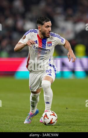 18 Rayan CHERKI (ol) during the Ligue 1 MCDonald's match between Lyon and Rennes at Groupama ...