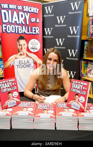 Manchester United and England footballer Ella Toone at a signing event ...