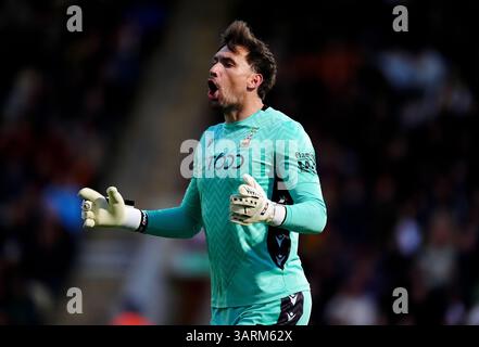 Bradford City's goalkeeper Sam Walker during the Vertu Trophy Semi ...