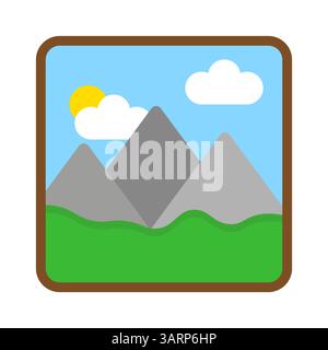 Picture of landscape symbol icon vector illustration graphic design ...