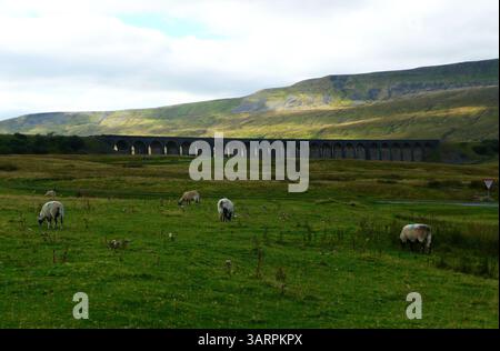 Part of the Ribblehead Viaduct River Ribble Valley Ribblehead Yorkshire ...