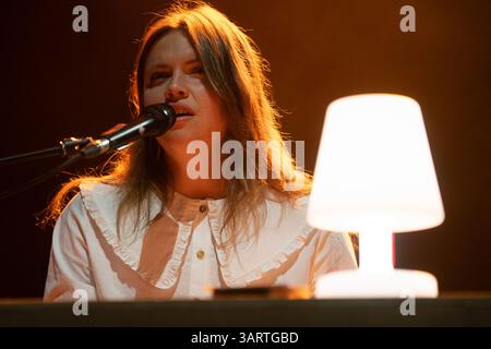 London, UK. 17 Apr 2025. English singer-songwriter Hohnen Ford opens ...