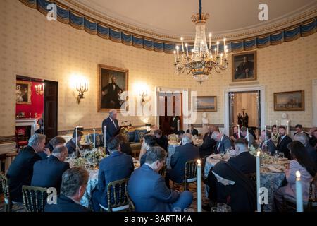 Reverend Franklin Graham offers a prayer during an Easter prayer ...