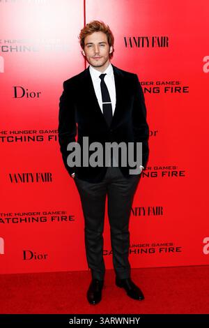 Actor Sam Claflin attends the New York Special Screening of "The Hunger ...