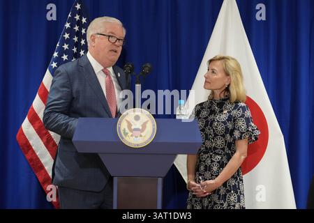 New U.S. Ambassador to Japan George Edward Glass arrives at the prime ...