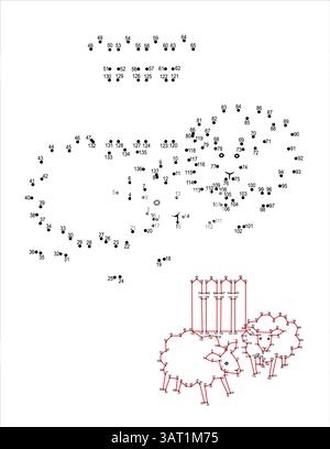 Dot to dot puzzle for children. Connect dots game. shell illustration ...