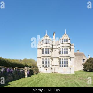 Kirby Hall, a mainly elizabethan (Queen Elizabeth I) built mansion with ...