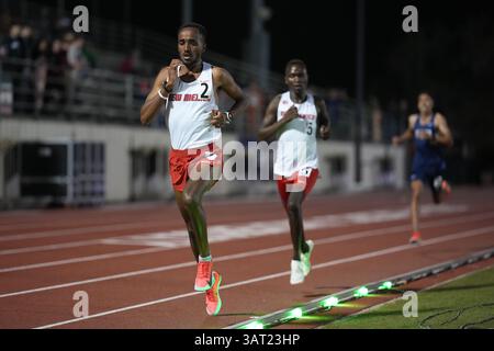 Habtom Samuel of New Mexico wins the men's race in 28?33.9 during the ...