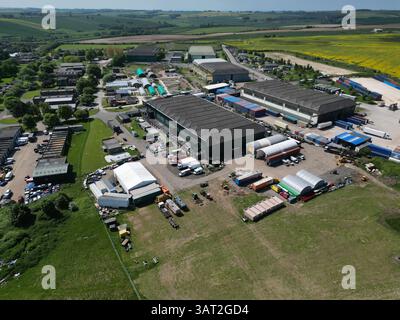 WW2 Military Architecture, C type Aircraft Hangar Former RAF Binbrook ...