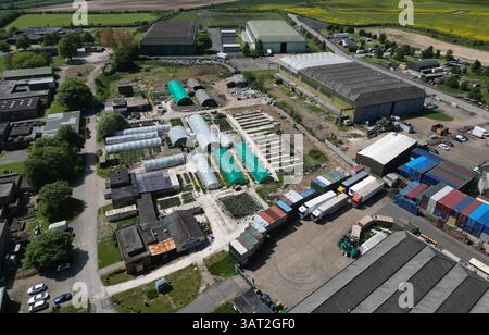 WW2 Military Architecture, C type Aircraft Hangar Former RAF Binbrook ...