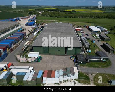 WW2 Military Architecture, C type Aircraft Hangar Former RAF Binbrook ...