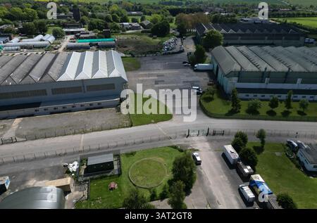 WW2 Military Architecture, C type Aircraft Hangar Former RAF Binbrook ...