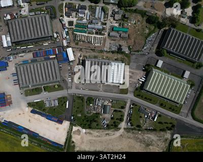 WW2 Military Architecture, C type Aircraft Hangar Former RAF Binbrook ...