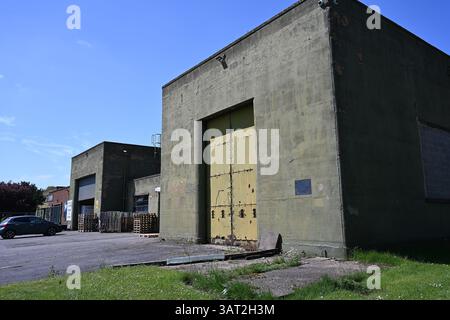aerial view of WW2 Military Architecture, station headquarters Former ...