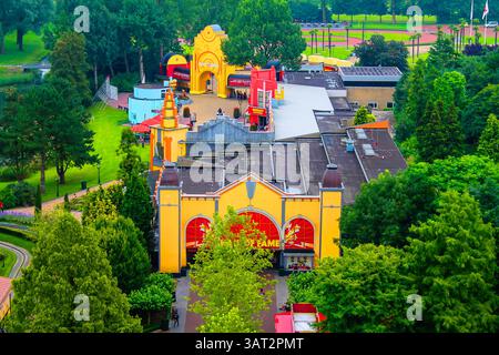 Aerial view of the Walibi amusement park in Wavre, on Monday 01 June ...