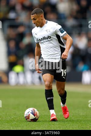 Derby County's Kayden Jackson in action during the Sky Bet Championship ...