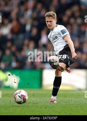 Derby County's Harrison Armstrong in action during the Sky Bet ...