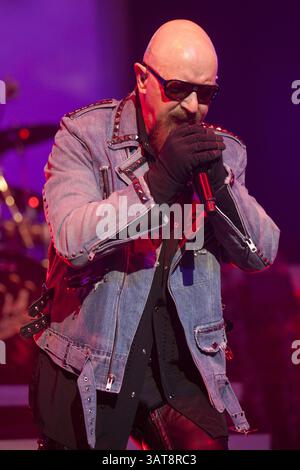 Rob Halford of Judas Priest perform on Thursday, Sept. 18, 2025, at ...