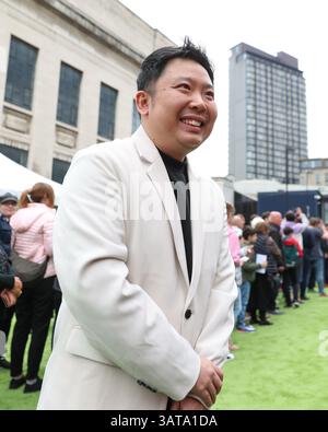 Zhang Anda during the 2025 Halo World Snooker Championship Media Day at ...