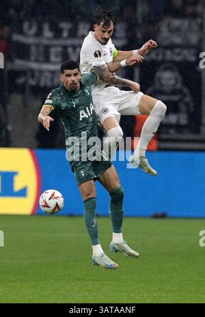Dominic Solanke. fotografiert beim Fußball Euro League Spiel Eintracht ...