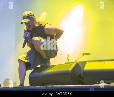 Philip Labonte of All That Remains performs during the 2013 Rock On The ...