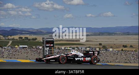 IndyCar driver Will Power makes Turn 2 during the Grand Prix of Sonoma ...