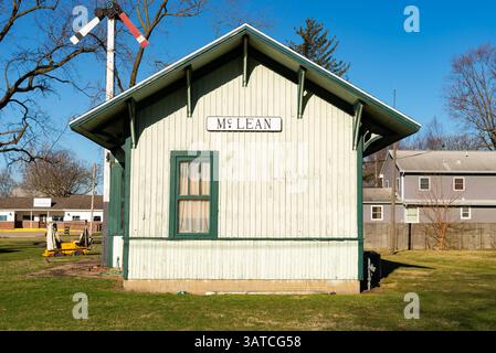 McLean, Illinois - United States - March 22nd, 2025: The McLean Depot ...
