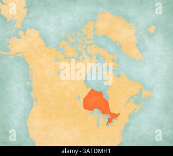 Ontario Province Map Stock Photo - Alamy