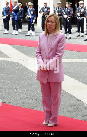 U.S. Vice President JD Vance, right, Second Lady Usha Vance, center ...