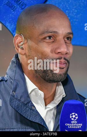 Milan, Italy. 16th April, 2025. Michael Olise of FC bayern Monaco in ...