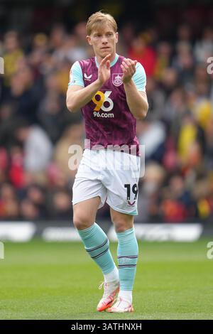 Zian Flemming of Burnley during the Sky Bet Championship match Burnley ...