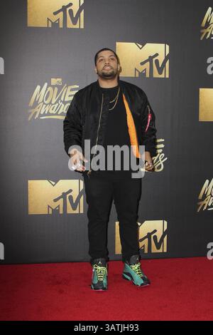 BURBANK, CA. April 9, 2016: O'Shea Jackson Jr. at the 2016 MTV Movie ...