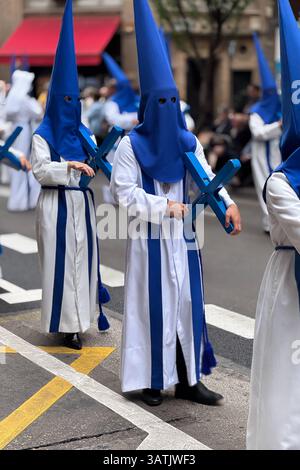 Good Friday procession at Plaza del Carmen during Semana Santa Holy ...