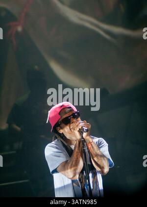 Lil Wayne performs during the Americas Most Wanted Tour at the Cruzan ...