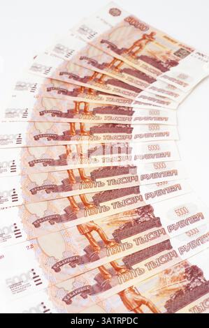 Many 5000 rouble bills (the biggest Russian note) in an envelope Stock ...
