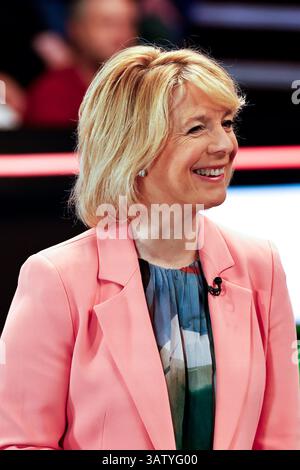 BBC presenter Hazel Irvine on day seventeen of the Halo World Snooker ...