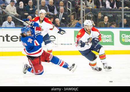 New York Rangers' Vincent Trocheck (16) skates against the Carolina ...