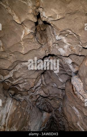 Thirst House cave in the nature reserve of Deepdale near Buxton in ...