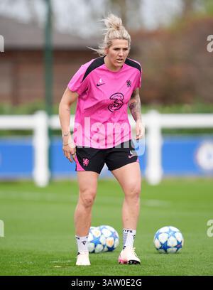 Chelsea's Millie Bright during a training session at Cobham training ...