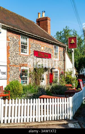 The picturesque 18th century Bell Inn, the village public house at ...