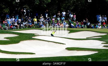 Mark Hubbard hits from a bunker on the 10th hole during the second ...
