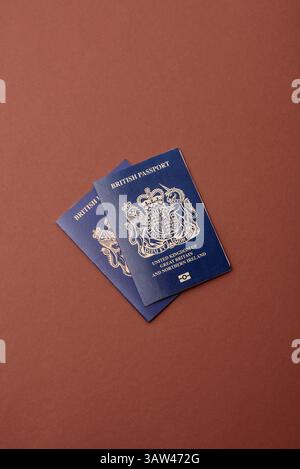 British passport for travelling, flying and doing business. UK document ...